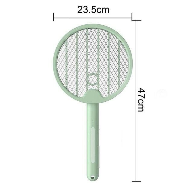 ANTI-MOUSTIQUE,Foldable Green--Raquette anti moustiques électrique pliable 2 en 1, lampe anti ...