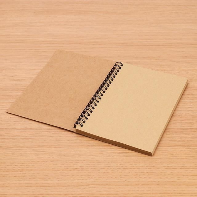CARNET DE NOTES,3--Carnet de croquis rétro à bobine spirale, carnet de ...