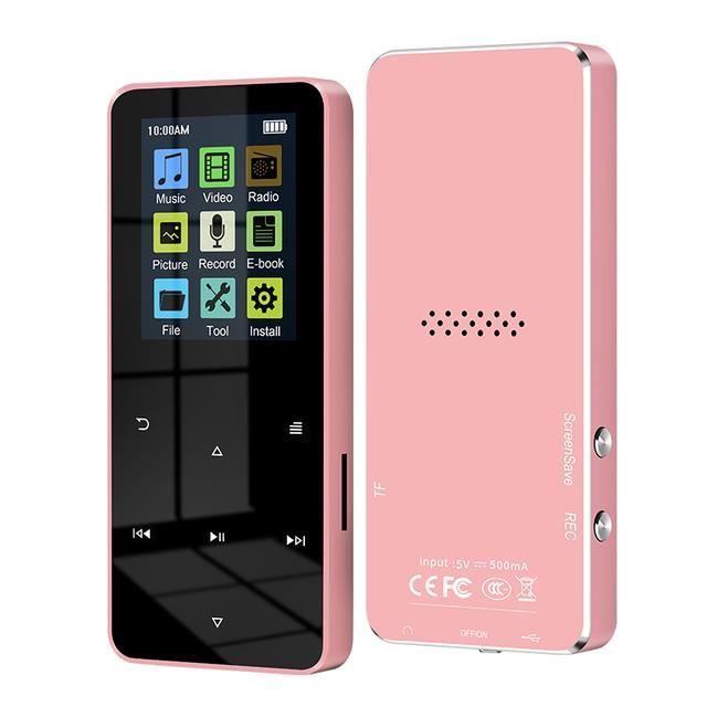 LECTEUR MP3,Pink-4 GO--Mini lecteur MP3 avec haut parleur Bluetooth ...