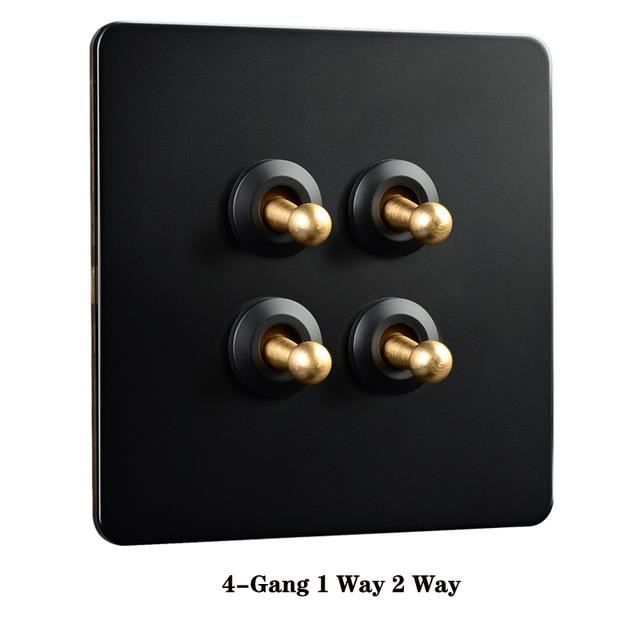 Interrupteur mural,4-Gang 2 Way Switch-Round Lever--Interrupteur mural ...