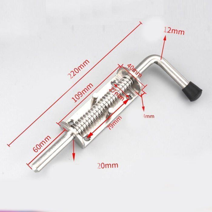 Verrou Ressort 220 mm de Portail de Porte Boulon Verrouillage ...