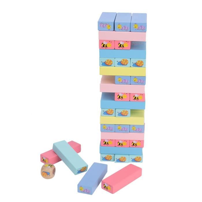 Atyhao Jouet de bloc (Petits Animaux Empilés Haut)51pcs Block Toy ...