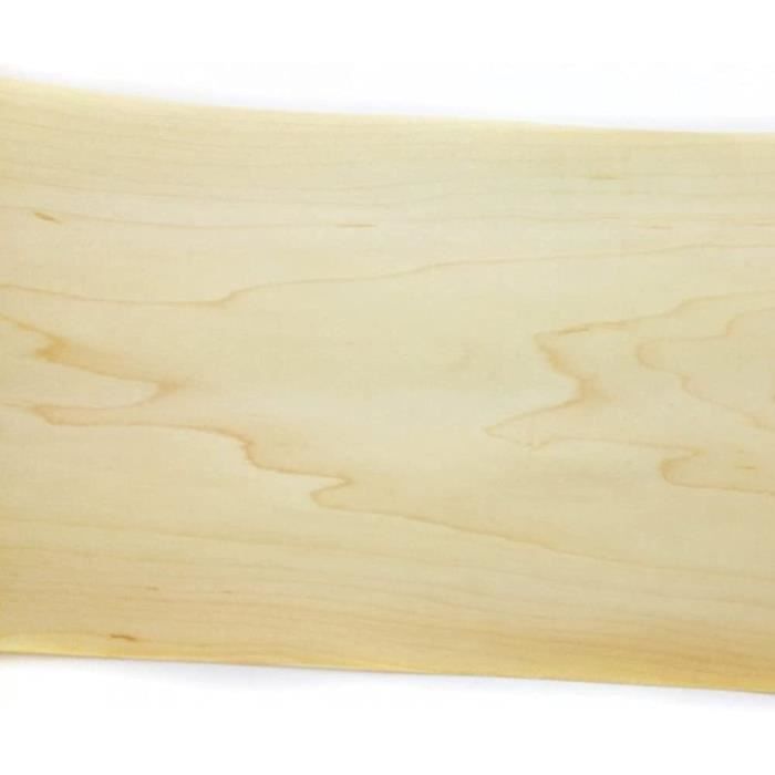 Aibote Feuilles de Restauration de Placage de bois d'érable Blanc du Canada Naturel (taille ...