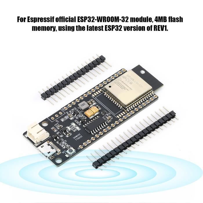 Module ESP32-WROOM-32 - Espressif - REV1 - 4 Mo de mémoire Flash - Compatible Arduino ...
