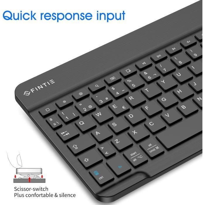 Spanish Keyboard Bluetooth Wireless Super Slim (4 Mm) 10 Inch For Ios ...