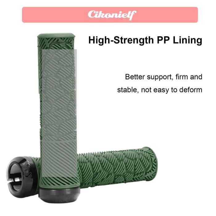 Zerone Poignées de guidon de vélo Bike Handlebar Grips Single Lock Non ...