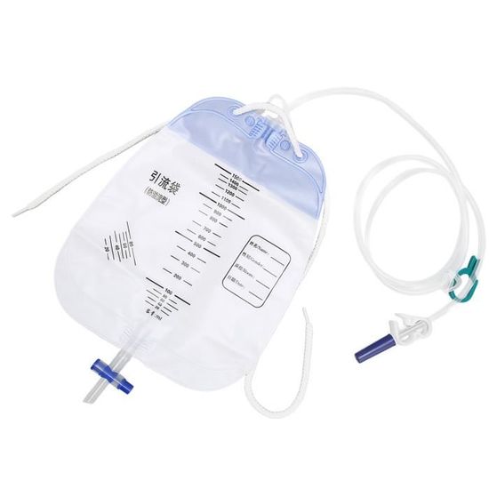 Sac collecteur d'urine en PVC 5 pièces sac de Drainage urinaire épaissi ...