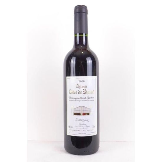Puisseguin saint-émilion château côtes de rigaud (une bouteille de vin ...