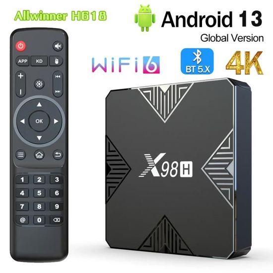 Boîte TV 4K Android 12.0 smart tv box X98K - 2GB-16GB - WiFi 2.4G/5G - smart media player ...