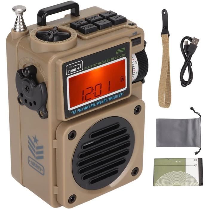 Poste Radio Portable Rechargeable, Radio Portable Lecteur Mp3, Radio ...