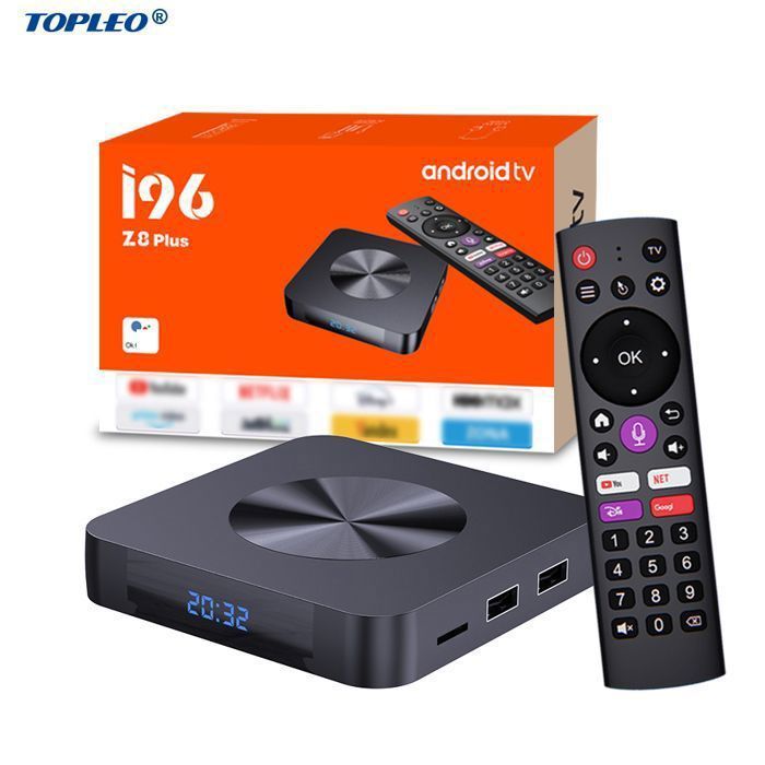Box Android TV - RESTEQ - Topleo i96 Z8 Plus - Android 12 - 4K/8K - Wi-Fi double bande ...