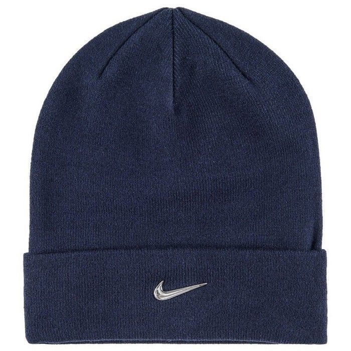 Bonnet Homme - NIKE - Swoosh Métal - Bleu Marine - 100% Acrylique ...