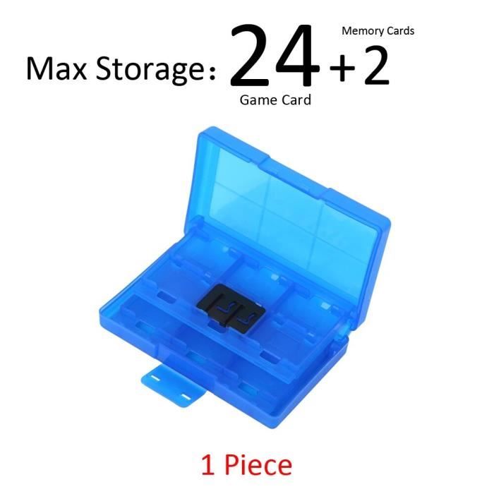 24 en 1 Darkblue - Solts-Boîte de rangement pour cartes de jeu Momory ...