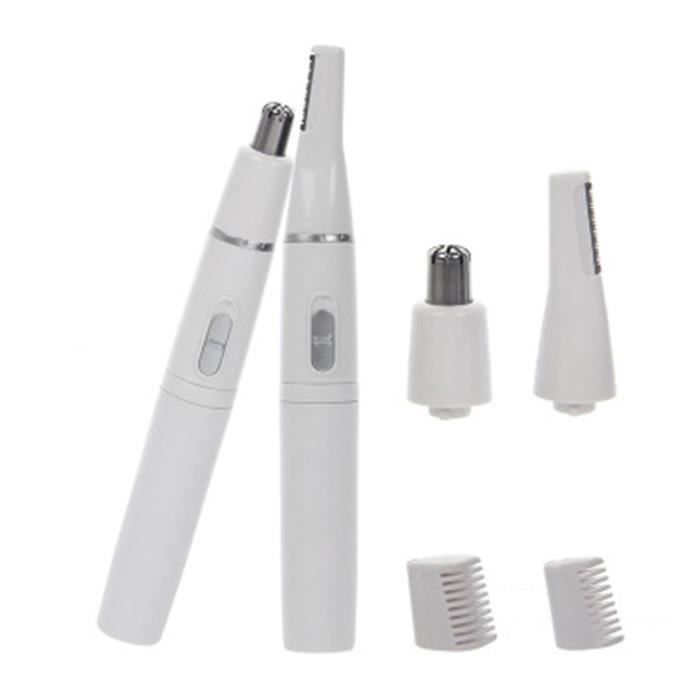 Blanc Tondeuse à sourcils électrique multifonctionnelle pour hommes et ...