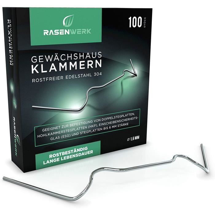 Clips pour serre en inox 304 100 pièces Clips pour serre à haute force ...