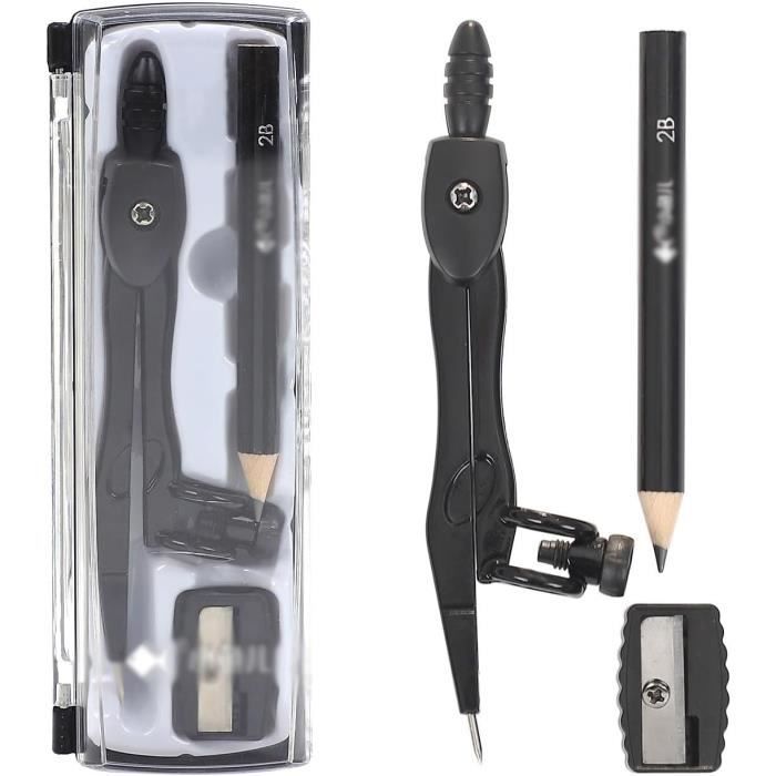 Compas De Dessin Outils De Dessin Noir Métal Boussole Géométrie ...