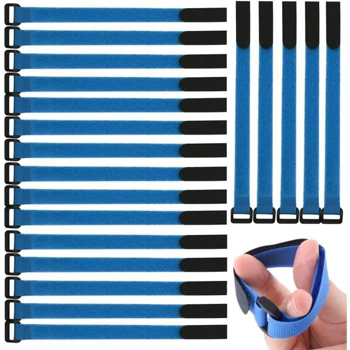 Lot De 20 Pièce Attaches De Câbles Scratch, 2 ×30 Cm Serres-Câbles ...