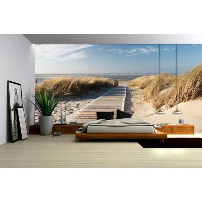 Delester Design Décor mural Papier peint intissé vinyle - Pont de bois ...