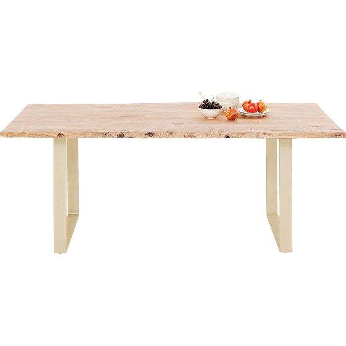 Table rectangulaire Harmony en laiton 160x80cm - KARE Design - Style ...