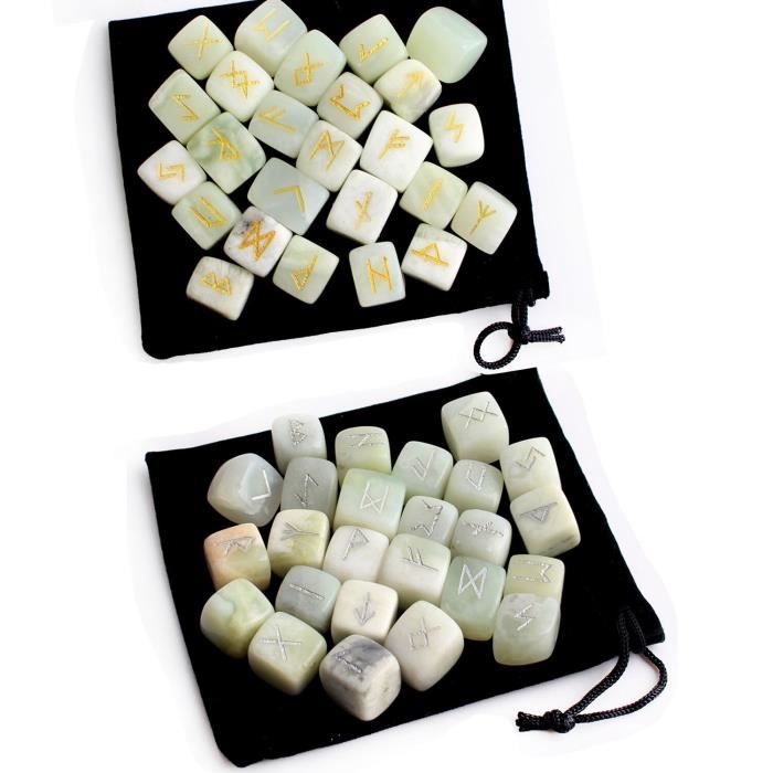 Pierre,Cubes d'améthyste naturelle en cristal Rune, 25 pièces, pierres ...