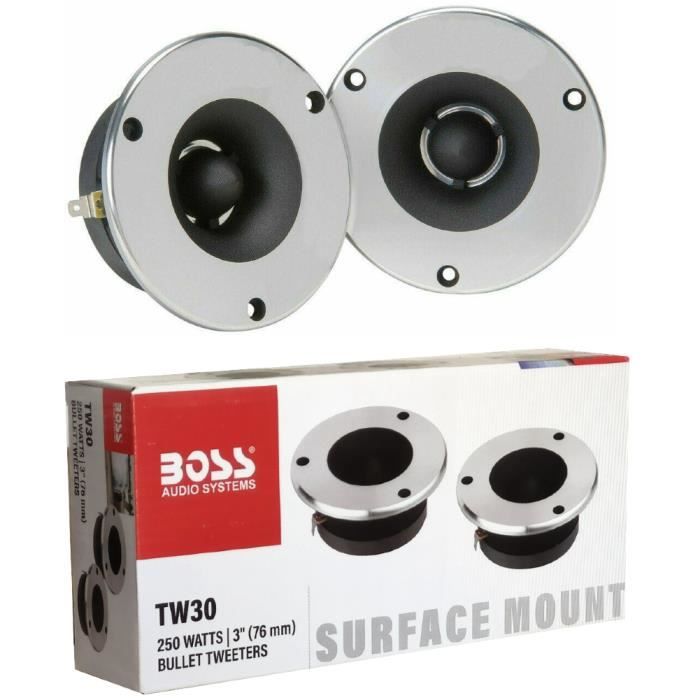 2 TWEETER BOSS AUDIO SYSTEMS de 125 watts rms 250 watts max de 9,6 cm ...