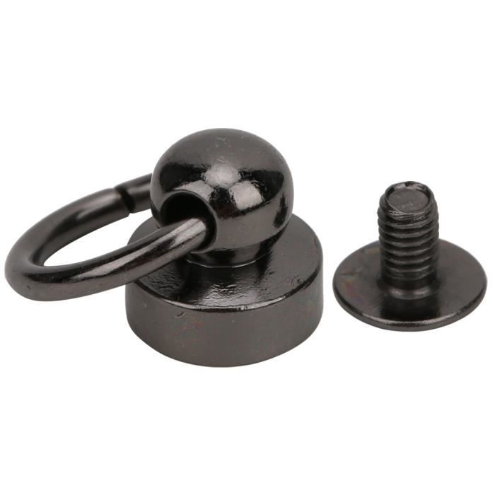 Stud Rivet Lot de 20 rivets à goujon 9 mm en laiton O Ring Head Button ...