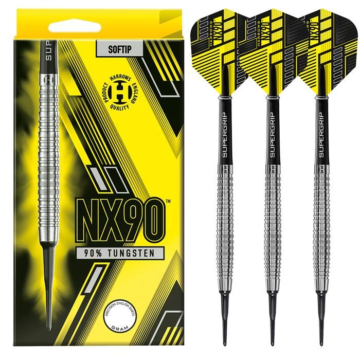 Fléchettes Harrows NX-90 90% Tungstène 18GR pointe nylon-1340 ...