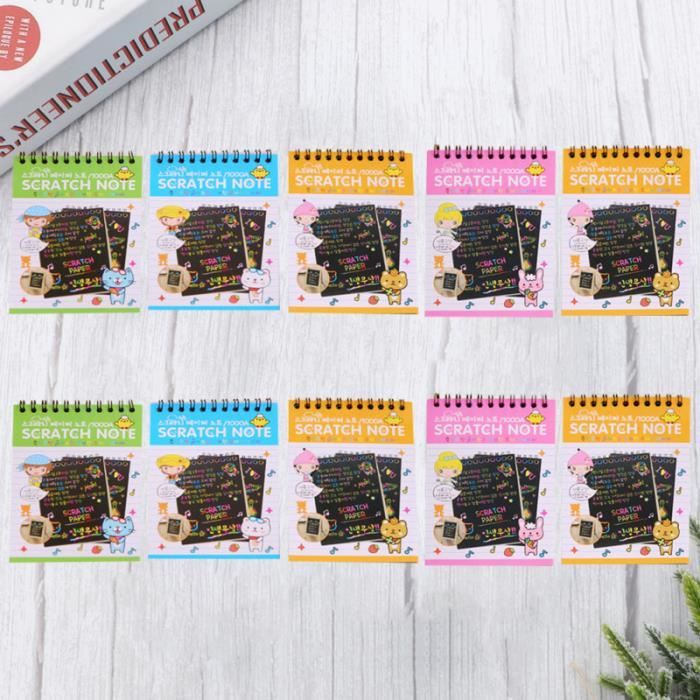 1Pc Children Scratch Note Kids Funy Drawing Toys Stationery Graffiti ...