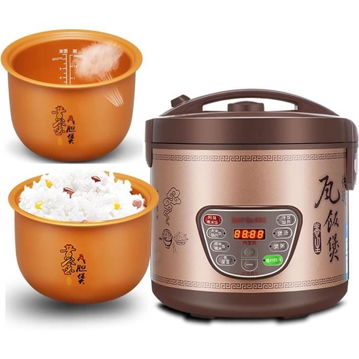 Cuiseur À Riz Et Marmite 4-5-6 L De Grande Capacité En Terre Cuite Avec ...