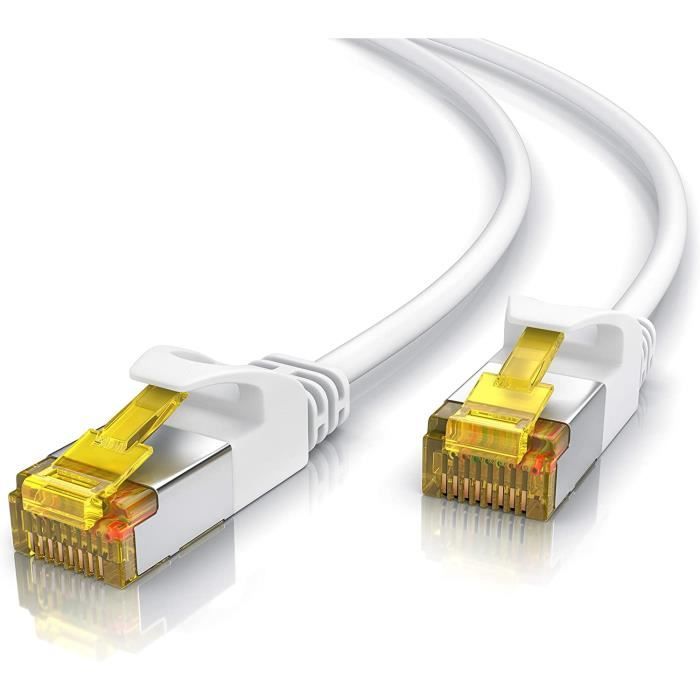 Primewire - 20m cable réseau Fin Cat 7 Ultra S4mm de diamètre, cable de ...