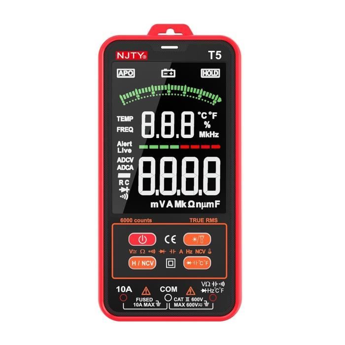 Multimètre 6000 Points T5 6000 Comptes True Rms Multimeter Digital ...