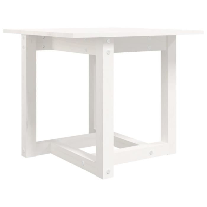 Table basse - YOSOO - RHO - Bois massif - Blanc - Contemporain - Design ...