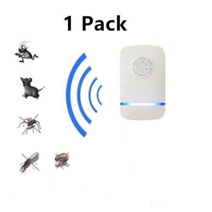ZAS-Répulsif Ultrason Anti-Rongeurs Insectes Pest Répulsif Électronique ...