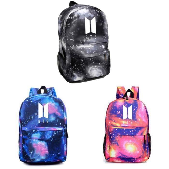 Sac à dos BTS - KPOP BTS - Motif étoilé - Unisexe - Gris - Cdiscount ...