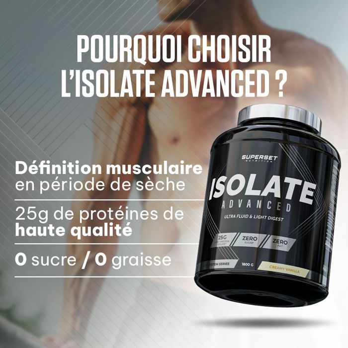 Whey Isolate - Superset Nutrition - ZERO ISOLATE ADVANCED (1,8kg ...