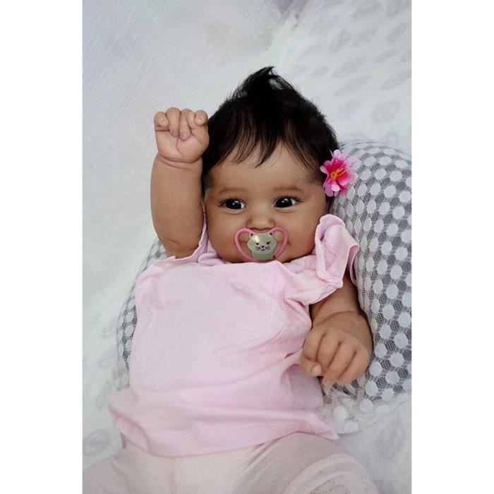 Poupée Bébé 20 Pouces 50 Cm Reborn Bébé Fille Poupées Corps Souple Peau ...
