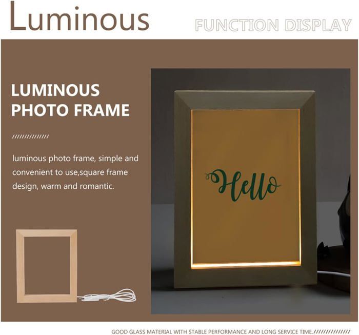 Cadre Photo Lumineux Cadre Photo En Métal Cadre Photo Suspendu Vieux ...