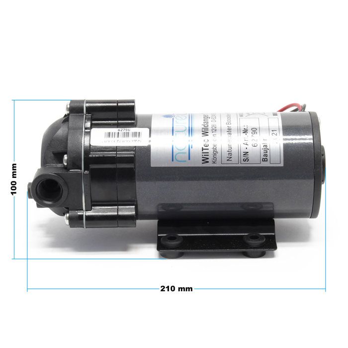 Wiltec Pompe Booster – 500 GPD (1900 l/jour) – 100 W – Surpression pour ...