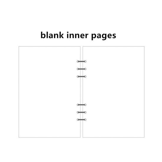 A5 - blanc - spirale transparent PVC cahier couverture lâche journal ...