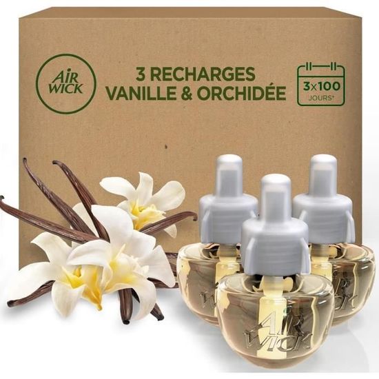 Desodorisant Maison Recharge Diffuseur Electrique Vanille Et Orchidée - 3 X 19 Ml[u820 ...