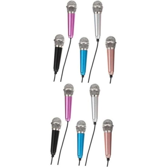 10 Pièces Portable Microphone D'Enregistrement Vocal Microphone De ...