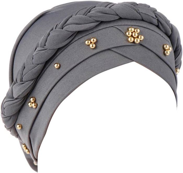 Bonnet Turban Pour Femme Musulmane,Chic Chapeau Strass Avec Perle Hijab ...