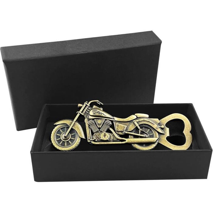 Decapsuleur Alliage de Zinc, Décapsuleur Biere Moto Rétro Bronze, Ouvre ...