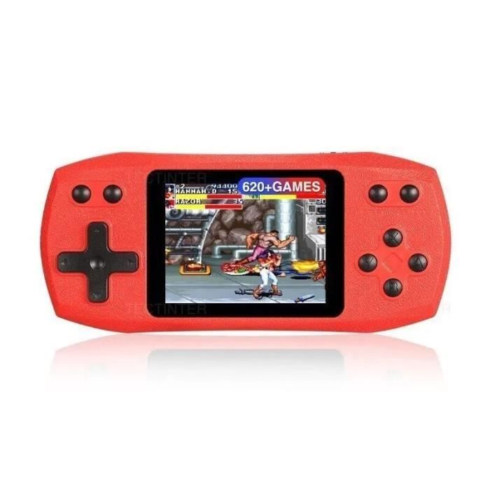 Rouge - Rétro Console De Jeu Vidéo Construit en 620 Classique Jeux ...