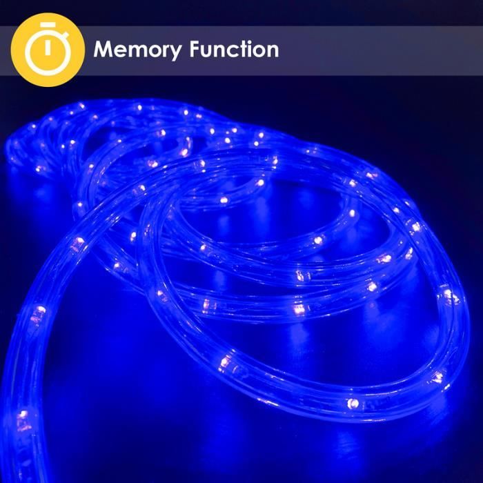 20M Tube Lumineux Extérieur LED LED Tube lumineux Bleu Noël - Cdiscount ...