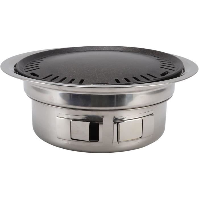 Mini Gril À Charbon De Bois Rond, Réchaud À Barbecue En Acier ...