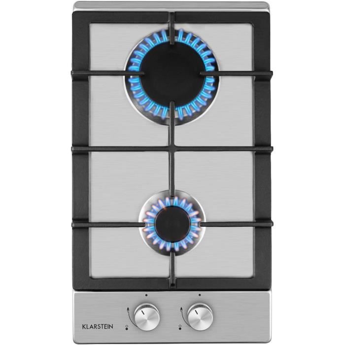 Klarstein Tables de Cuisson à Gaz, Plaque de Cuisson Gaz à 2 Brûleurs ...