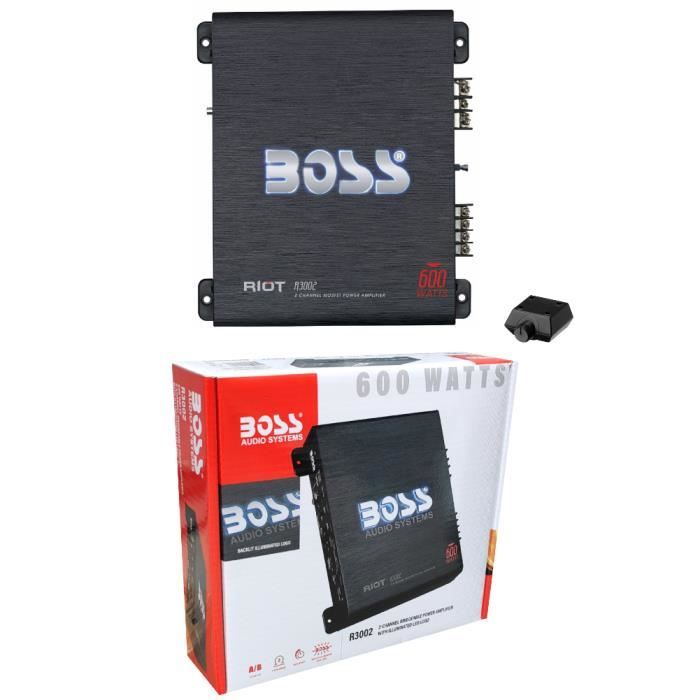 1 BOSS AUDIO SYSTEMS RIOT R3002 Amplificateur stéréo 2 canaux 600 watts ...