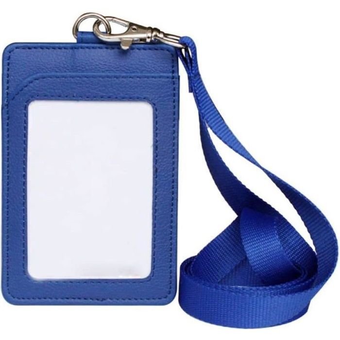 Porte-badge avec Lanière Vertical Cuir PU pour Carte de Crédit, de Bus ...