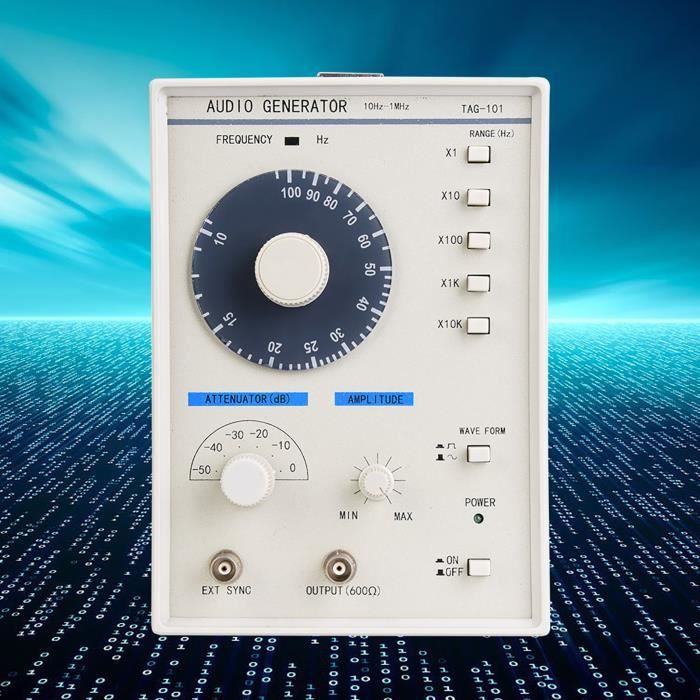 Générateur de signal 10Hz-1MHz TAG‑101 Générateur audio 10Hz‑1MHz ...